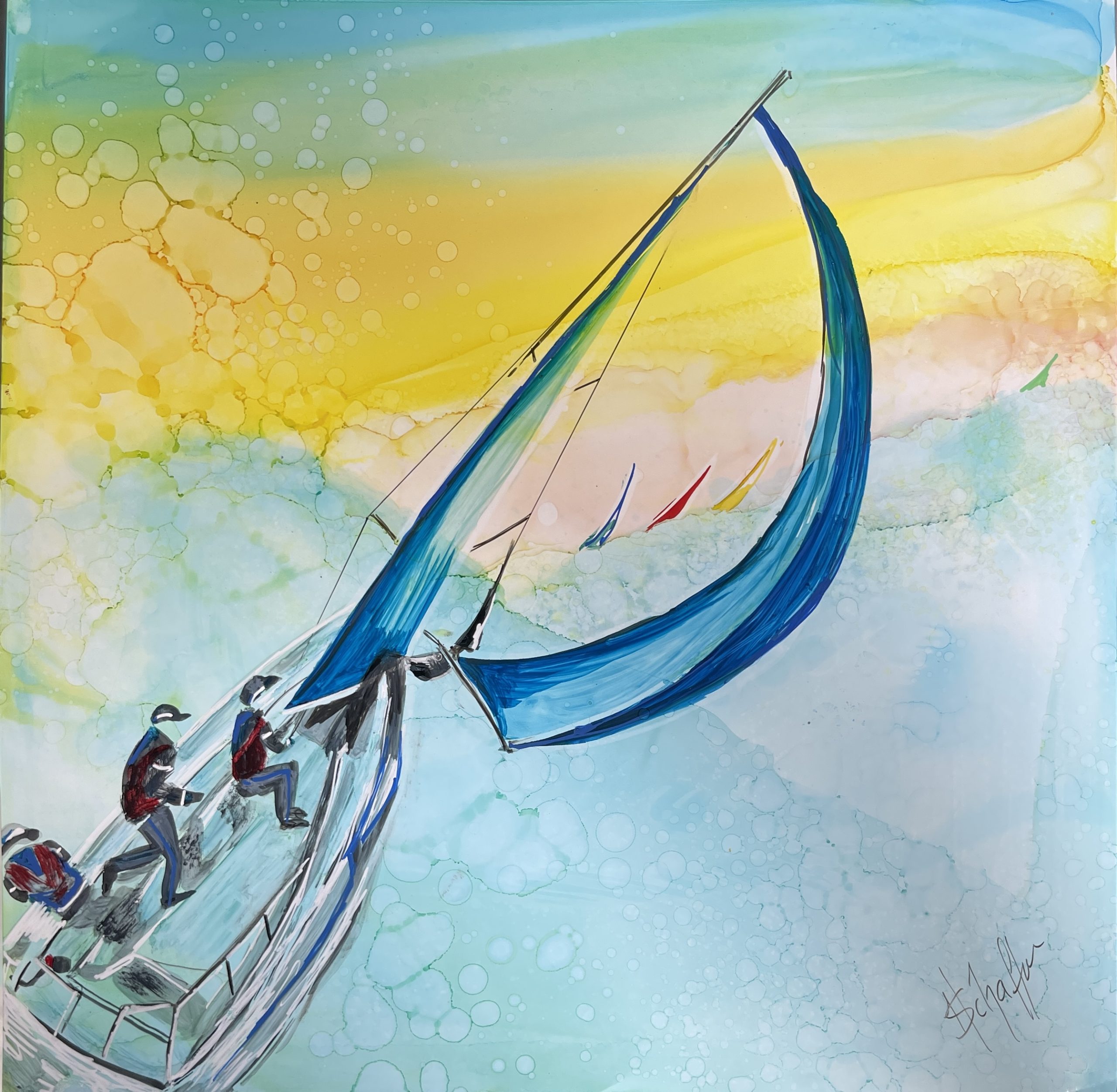 INCREDIBLE INKS CLASS, SATURDAY 5th July 2-4PM Beginner Jellyfish