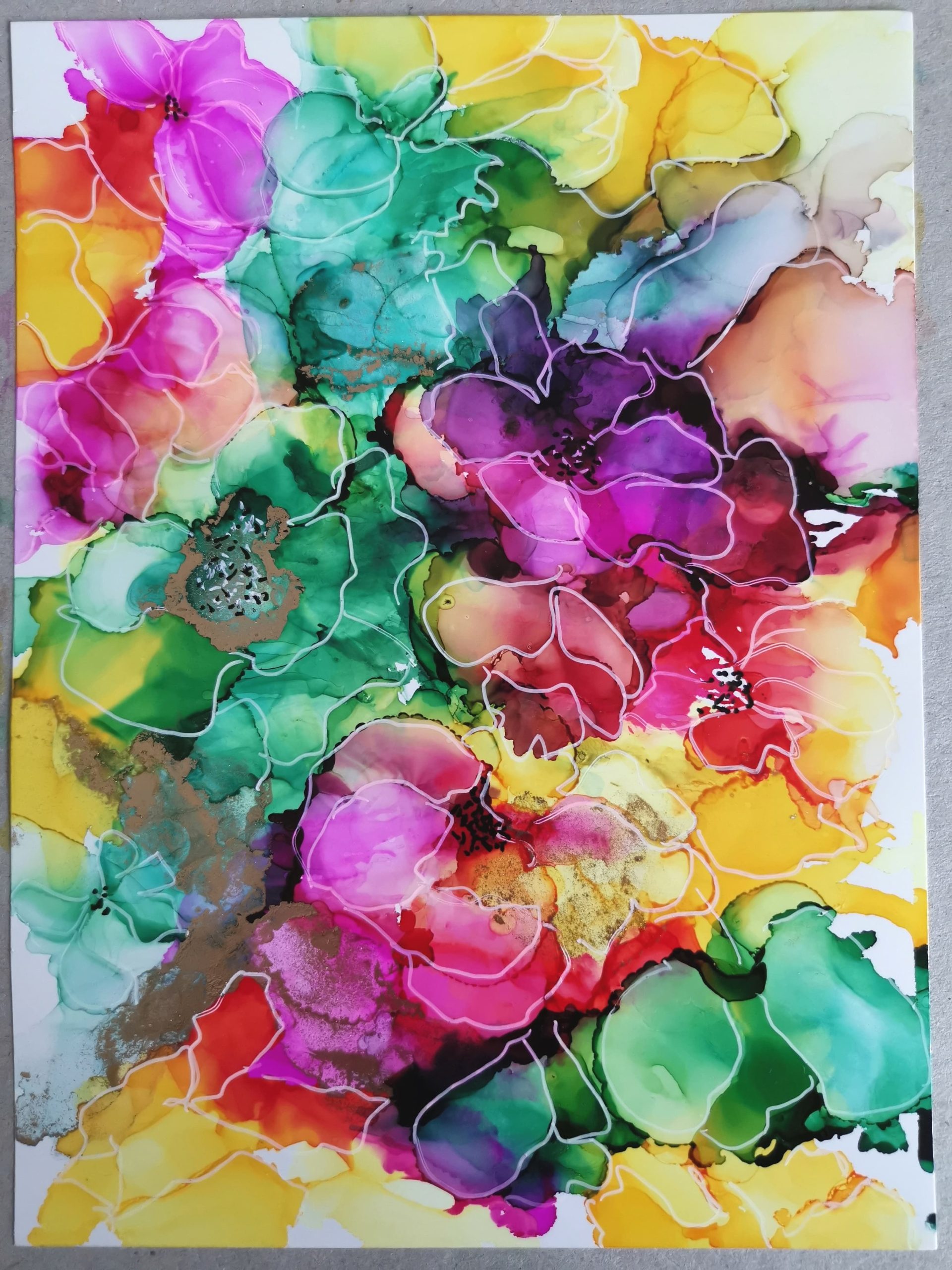 INCREDIBLE INKS CLASS, SATURDAY 5th July 2-4PM Beginner Jellyfish